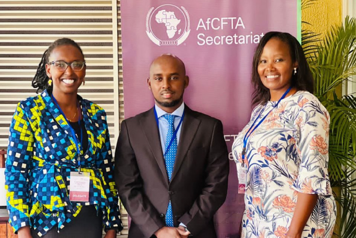 TRAPCA alumni representing their countries (Botswana, Somalia and Kenya ...